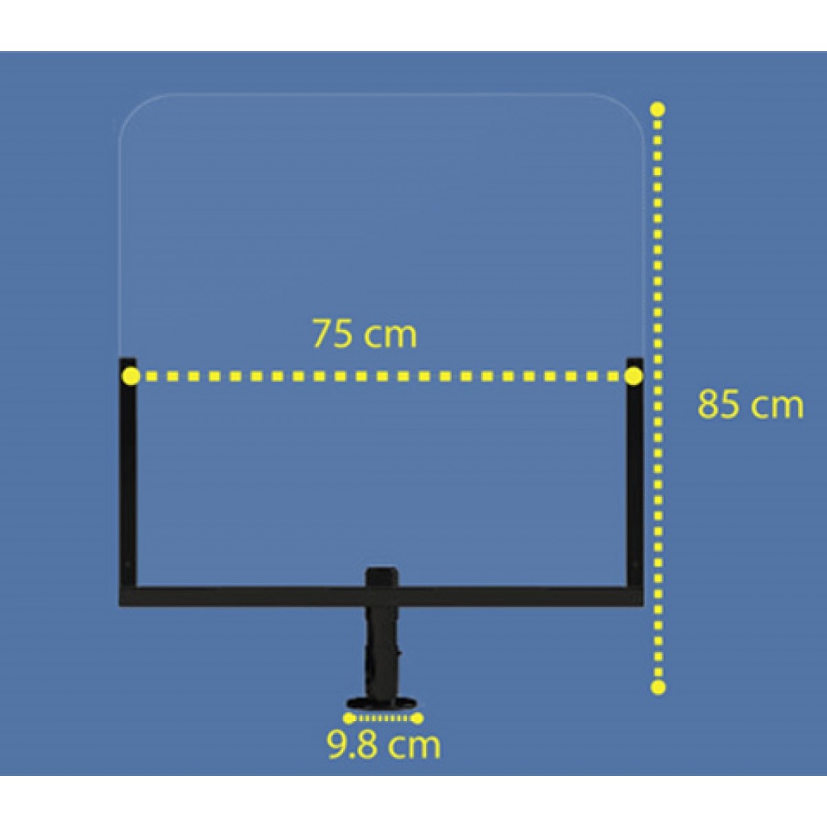 Cashier protection shield Plexi-Glass Basic Infopos
