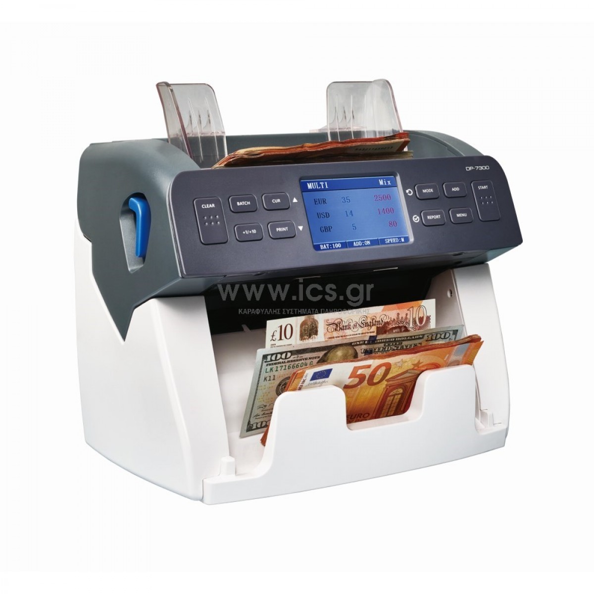 Καταμετρητής χαρτονομισμάτων DP-7300 Infopos