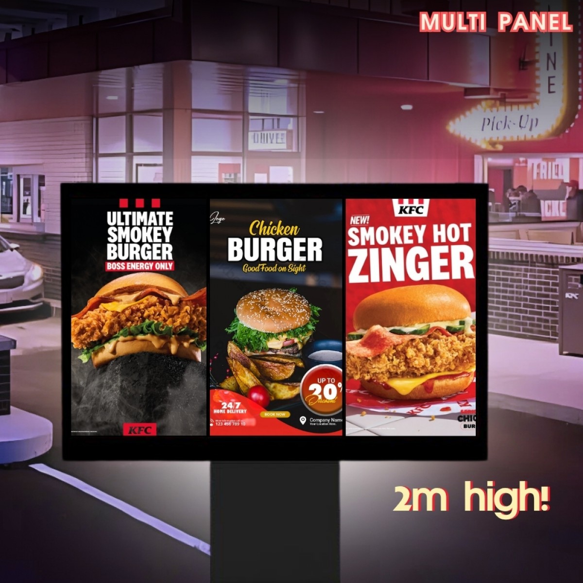 DRIVE THRU Kiosk 55'' Infopos
