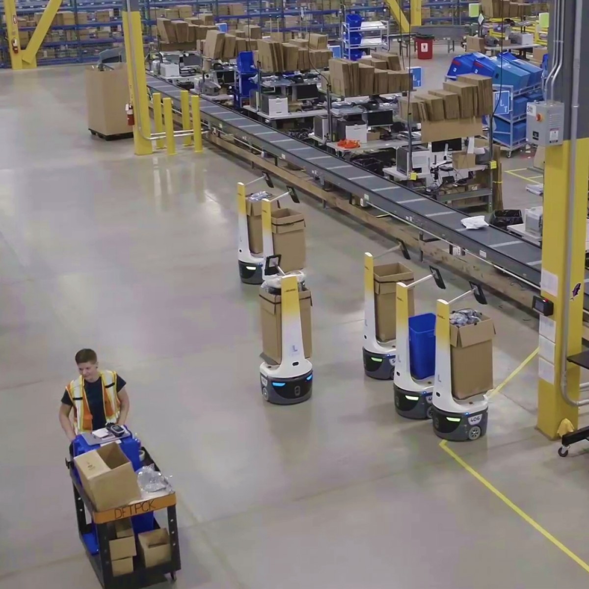 Locus Origin AMR Autonomous Mobile Robot Infopos