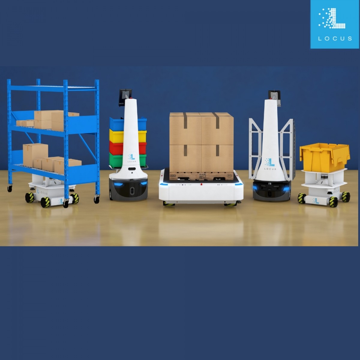 Locus Origin AMR Autonomous Mobile Robot Infopos