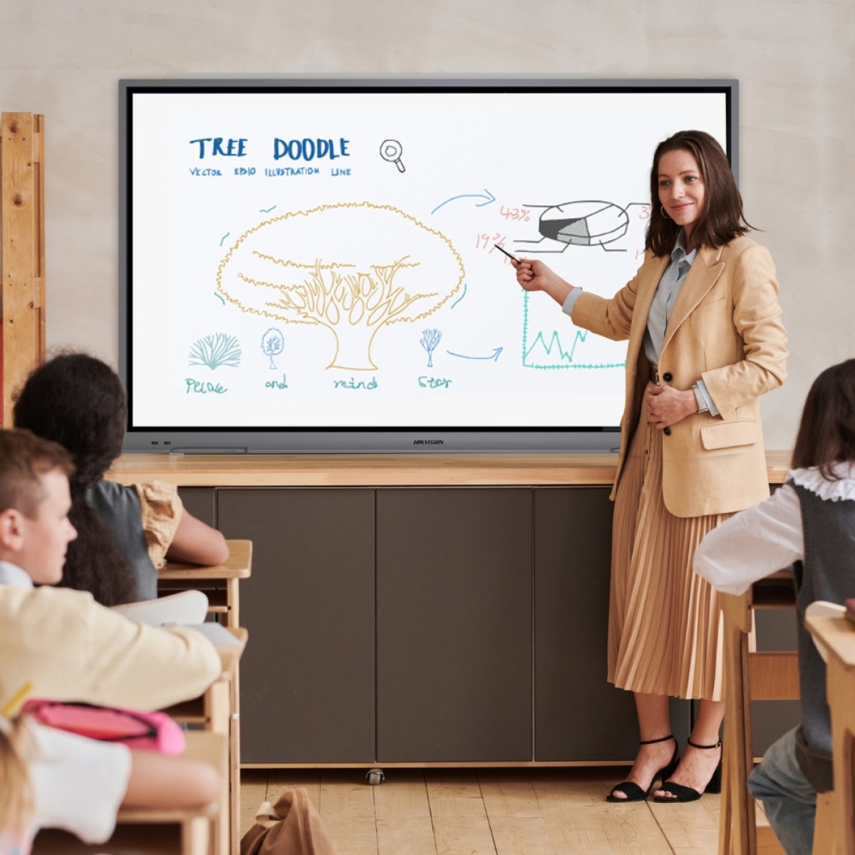 Hikvision 86''4Κ Interactive Flat Panel Infopos