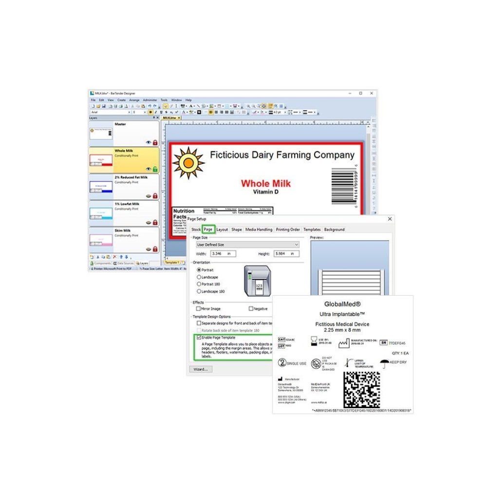 BarTender Barcode software, label printing Infopos