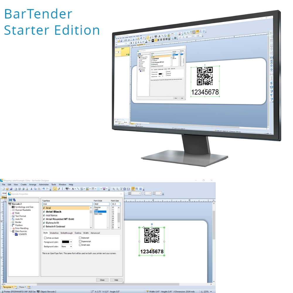 BarTender Barcode software, label printing Infopos