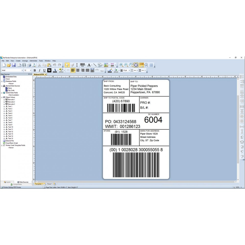 BARTENDER Barcode software, label printing Infopos